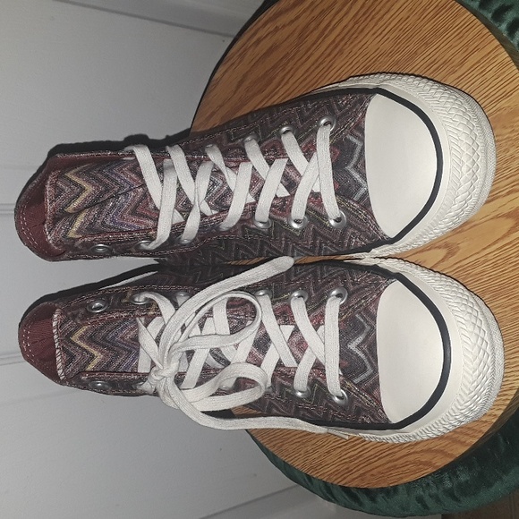 Converse | Shoes | Missoni X Converse Chevron High Tops Like New 75 ...